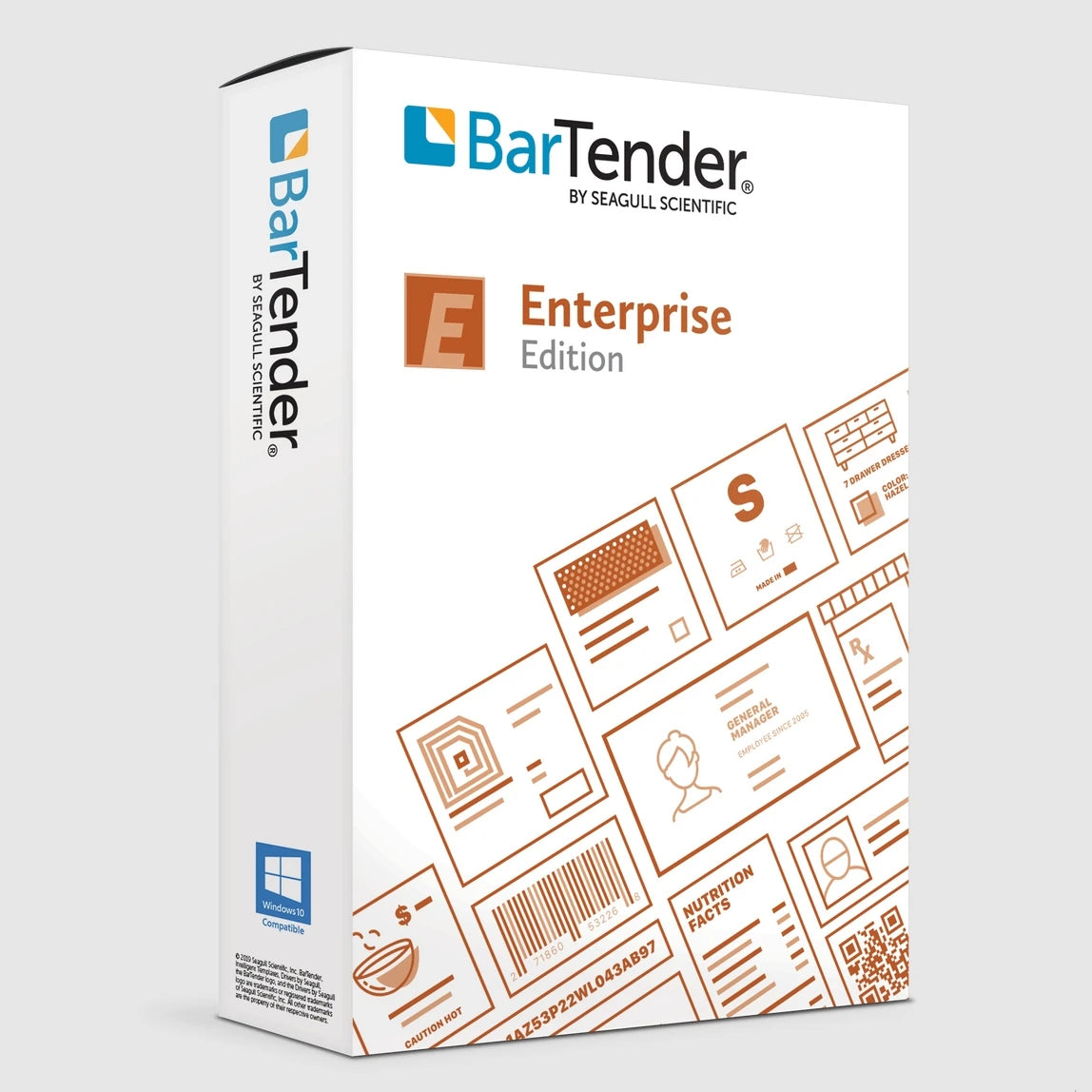 BarTender Enterprise: Application License + 5 Printers (Includes Stand ...