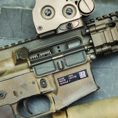 CodeSource tesa® Secure™ 6973 Black Matte Preprinted IUID Labels